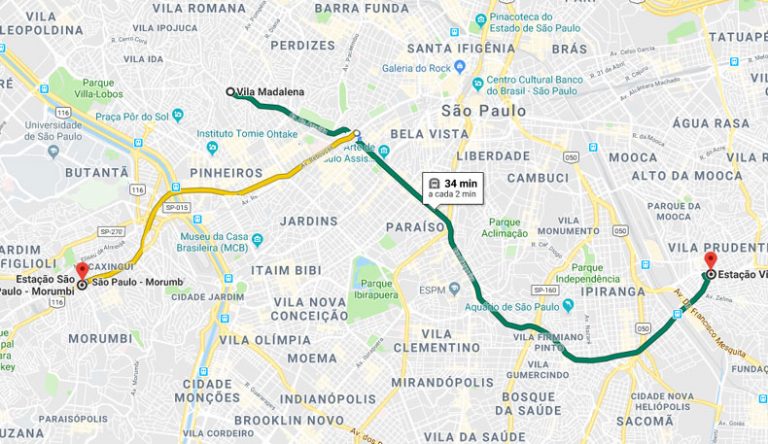 Como Chegar no Estádio do Morumbi de Metrô e Trem - Estádio do Morumbi
